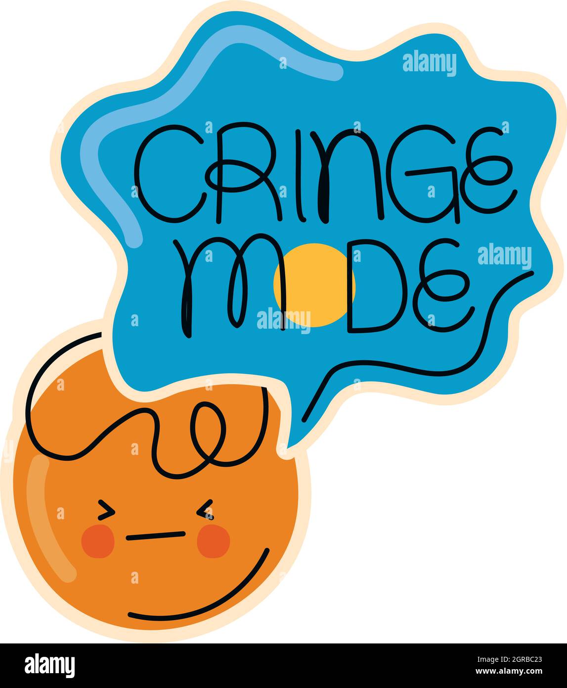 cringe mode patch Stock Vector Image & Art - Alamy