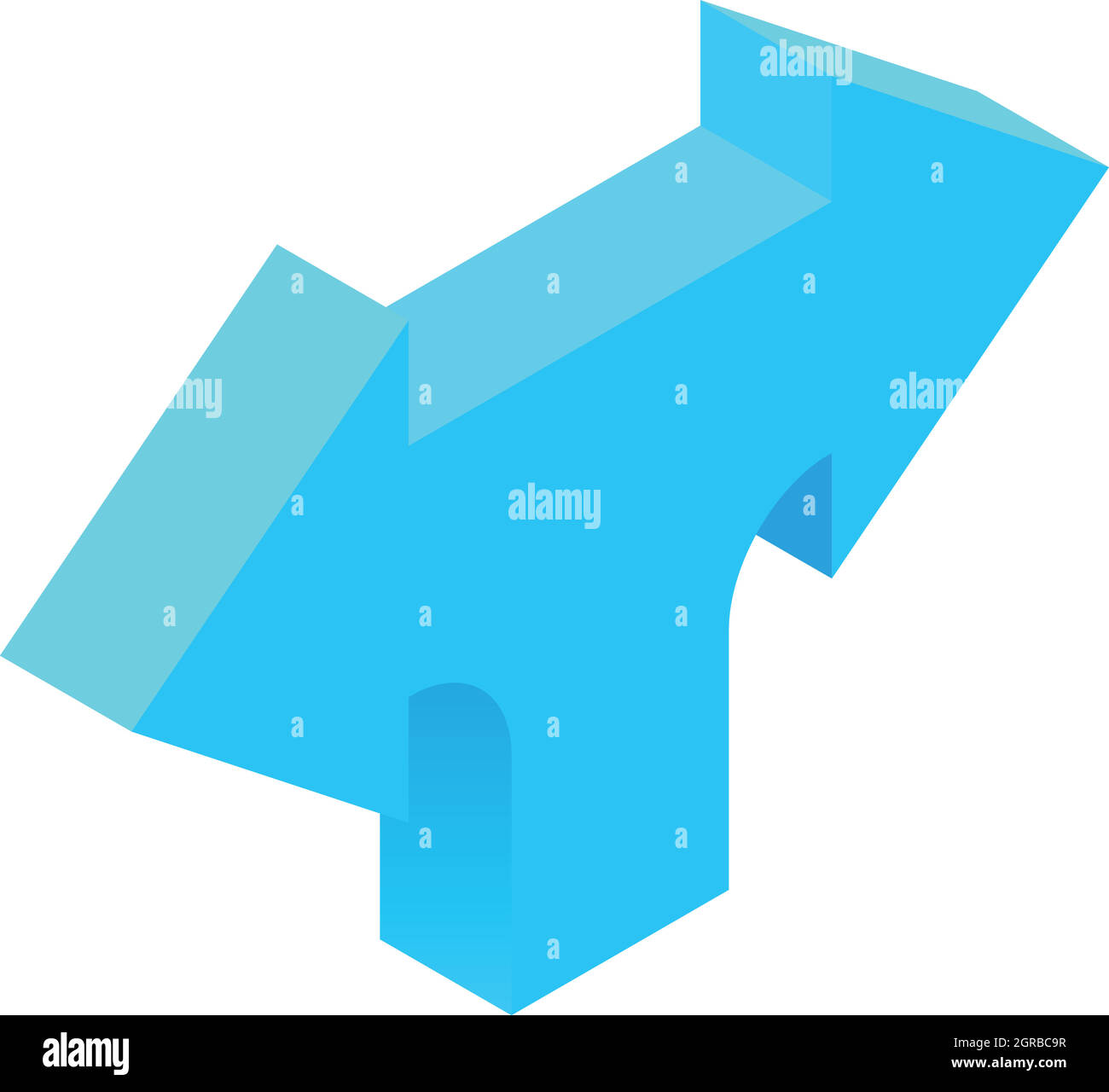 Two left and right arrows icon, cartoon style Stock Vector Image & Art ...