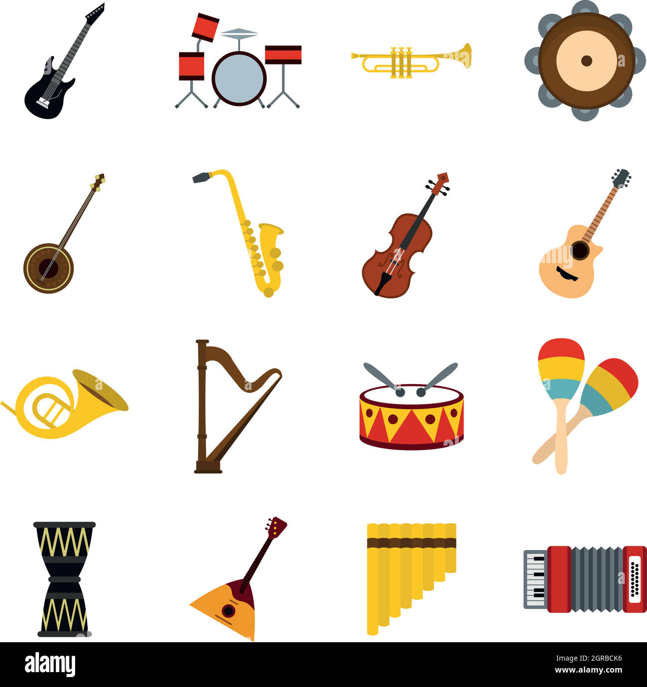 Musical instruments icons set, flat style Stock Vector Image & Art - Alamy Musical instruments icons set, flat style Stock Vector Image & Art - Alamy