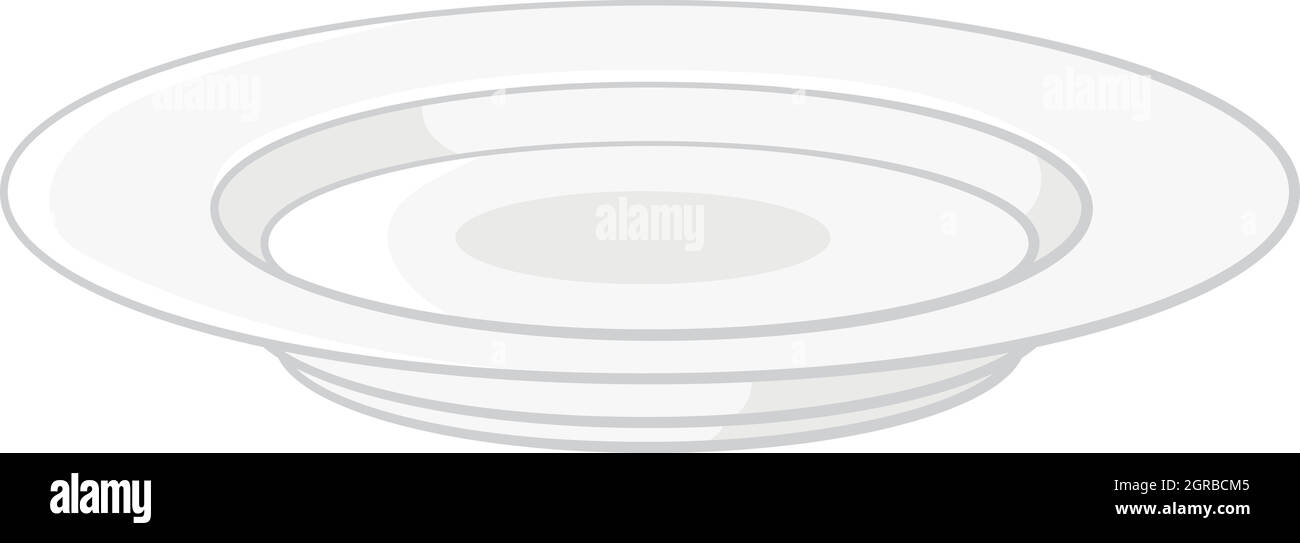Plate icon, black monochrome style Stock Vector Image & Art - Alamy
