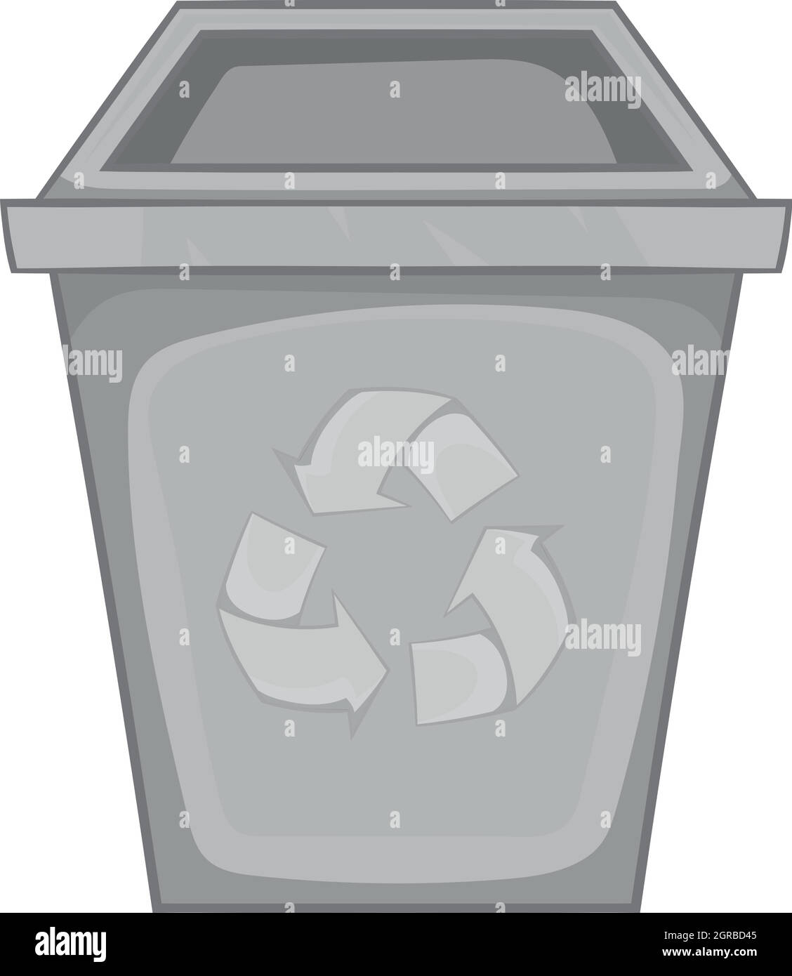 Silhouette trash bin icon hi-res stock photography and images - Alamy