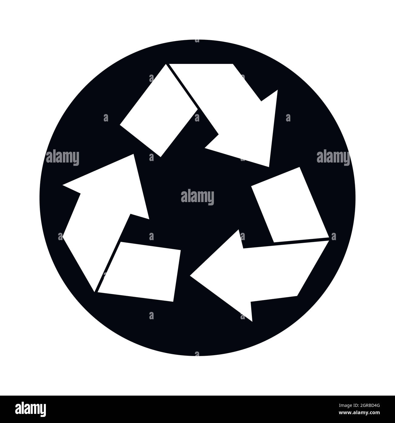 Recycle sign icon, simple style Stock Vector Image & Art - Alamy