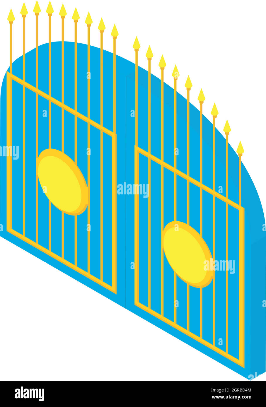 Facade old building gate Stock Vector Images - Alamy