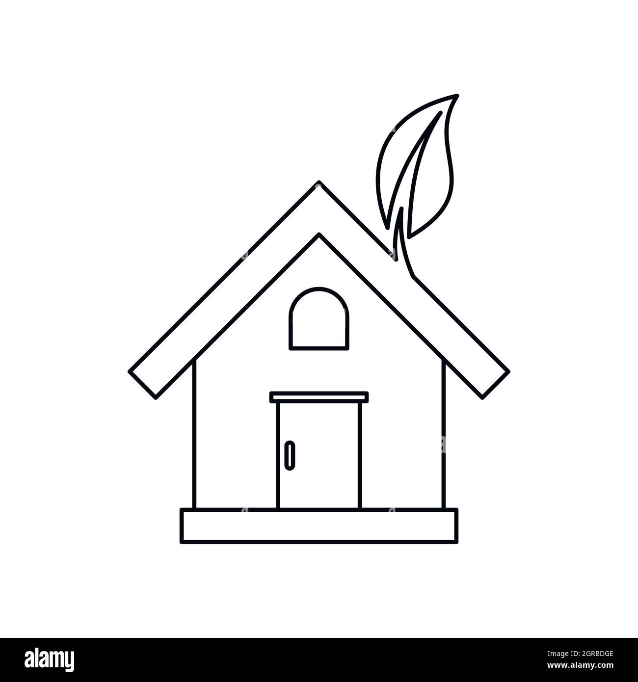 Abstract house outline in Stock Vector Images - Alamy