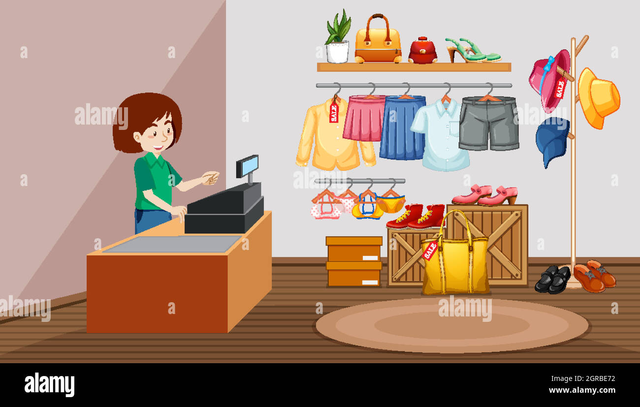 Store interior display Stock Vector Images - Alamy