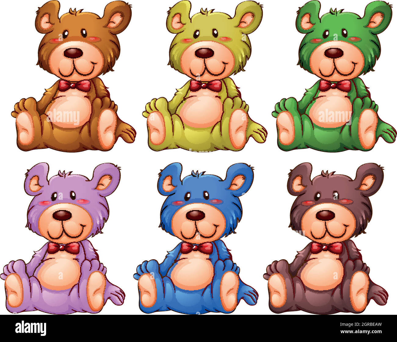 Set of teddy bear Stock Vector Image & Art - Alamy