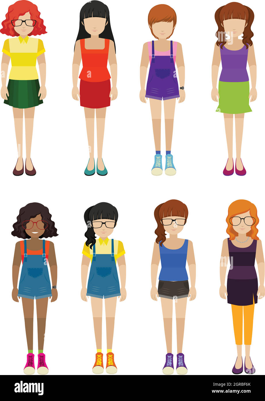 Female with empty faces Stock Vector Image & Art - Alamy