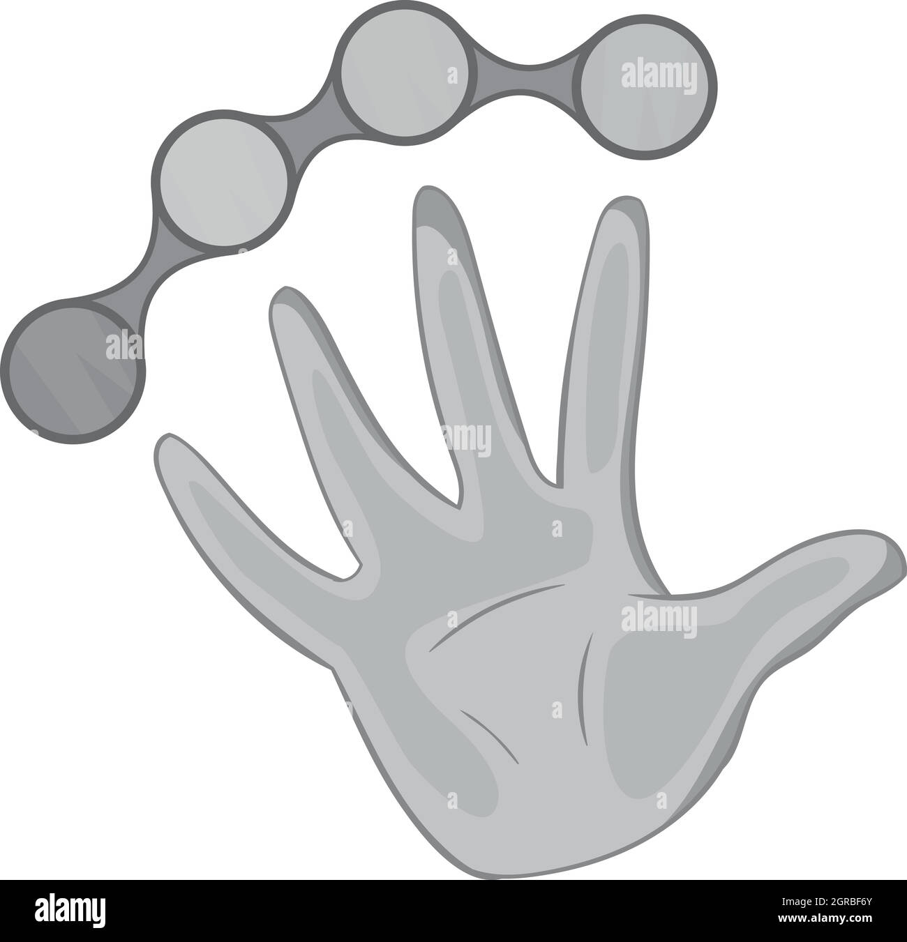 Knuckles with hand icon, black monochrome style Stock Vector Image ...