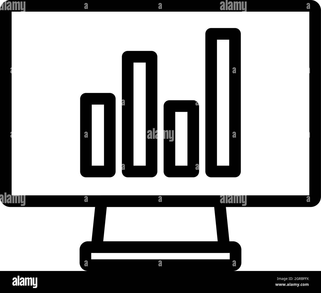 Financial monitor Stock Vector Images - Alamy