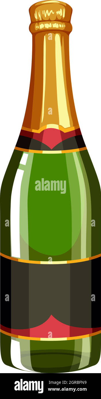 Cold champagne bottle Stock Vector Images - Alamy