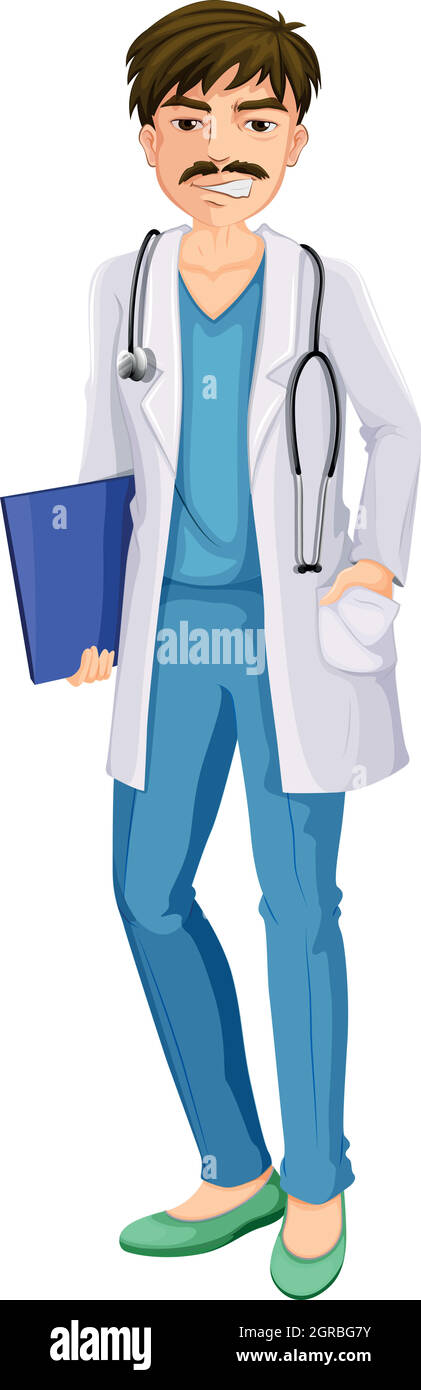 Male doctor first aid Stock Vector Images - Alamy