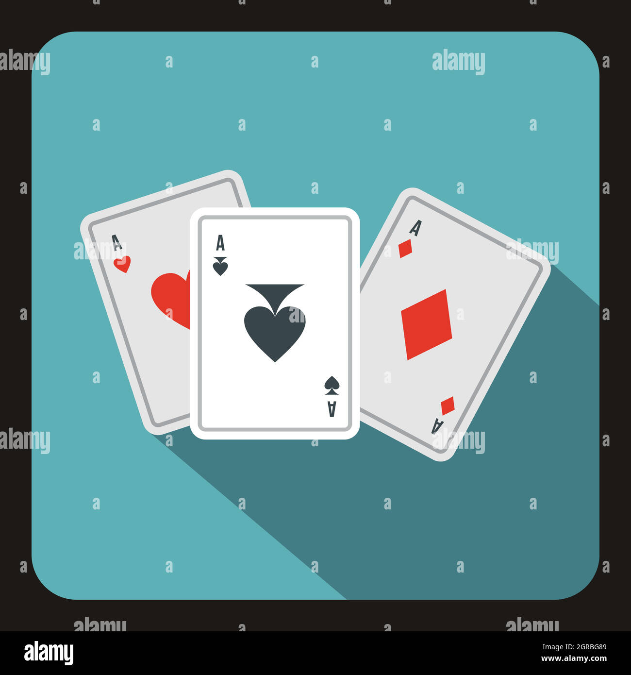 Red blue playing cards Stock Vector Images - Alamy