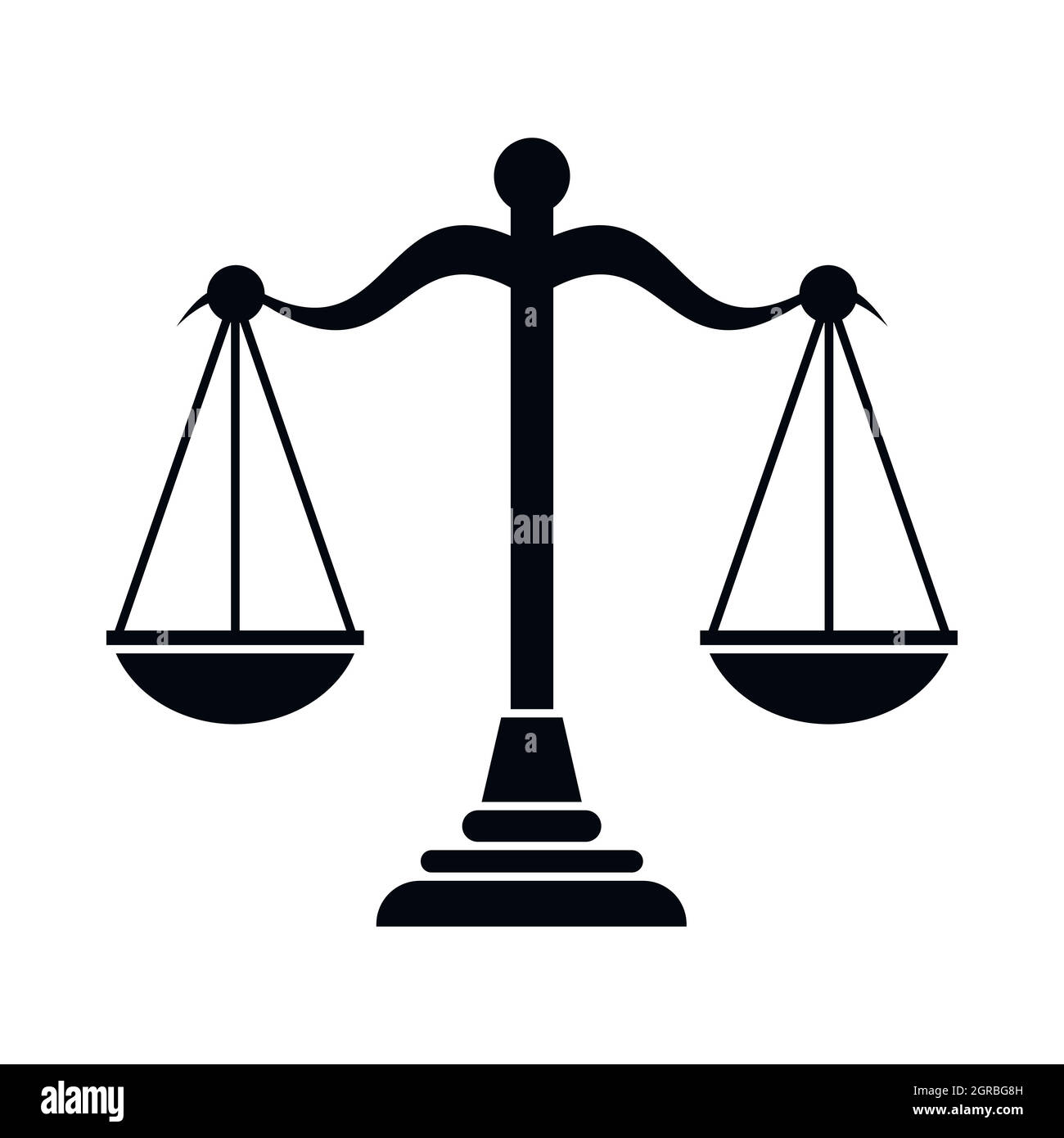 Balance scale icon, simple style Stock Vector Image & Art - Alamy