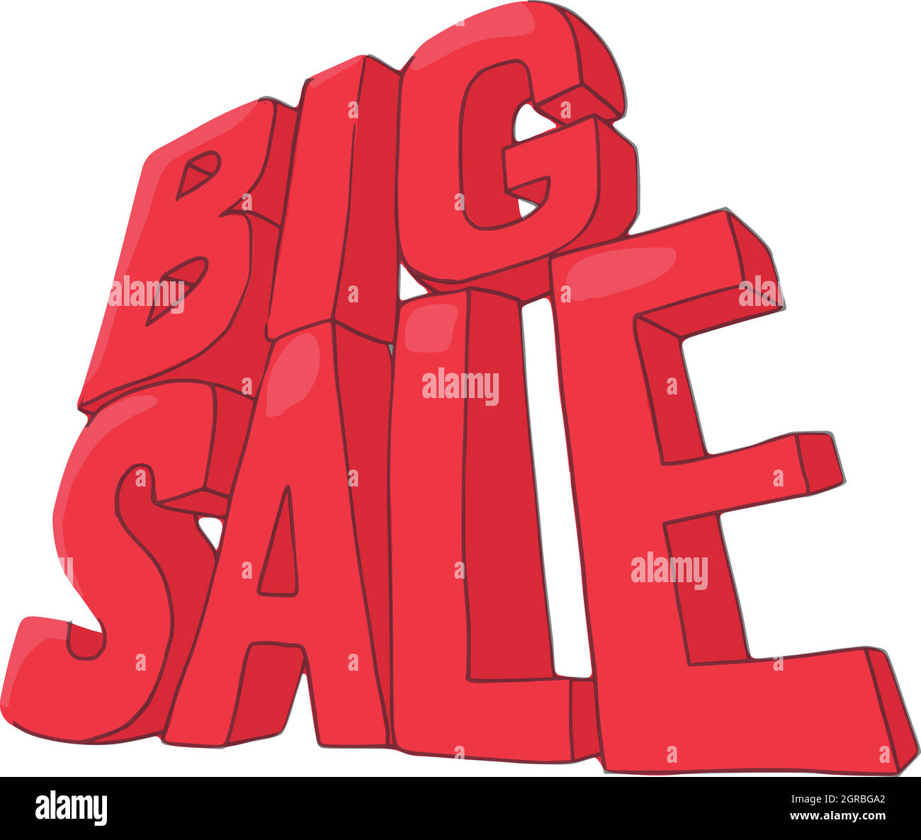 Big sale icon, cartoon style Stock Vector Image & Art - Alamy
