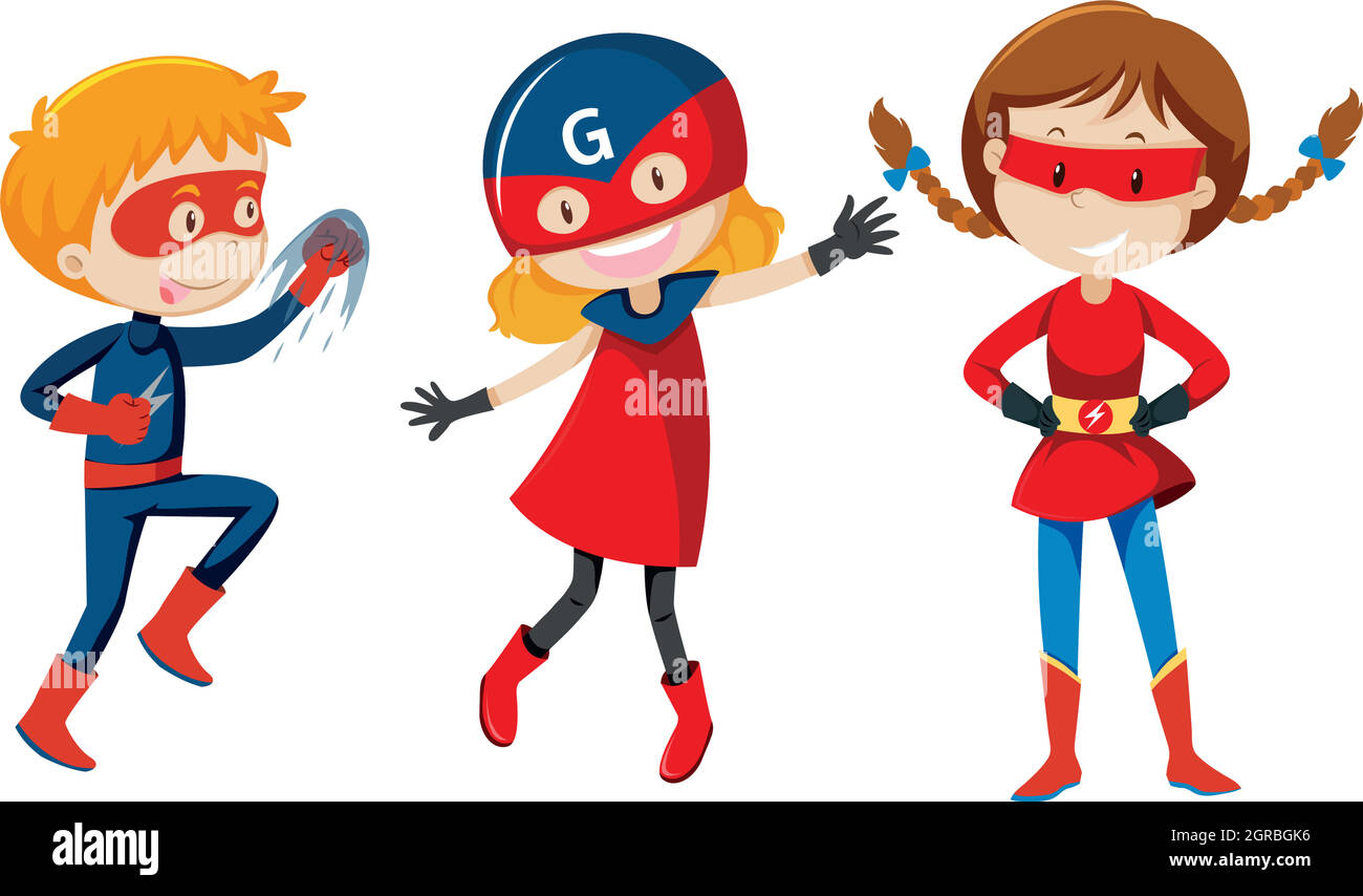 Set of super hero character Stock Vector Image & Art - Alamy