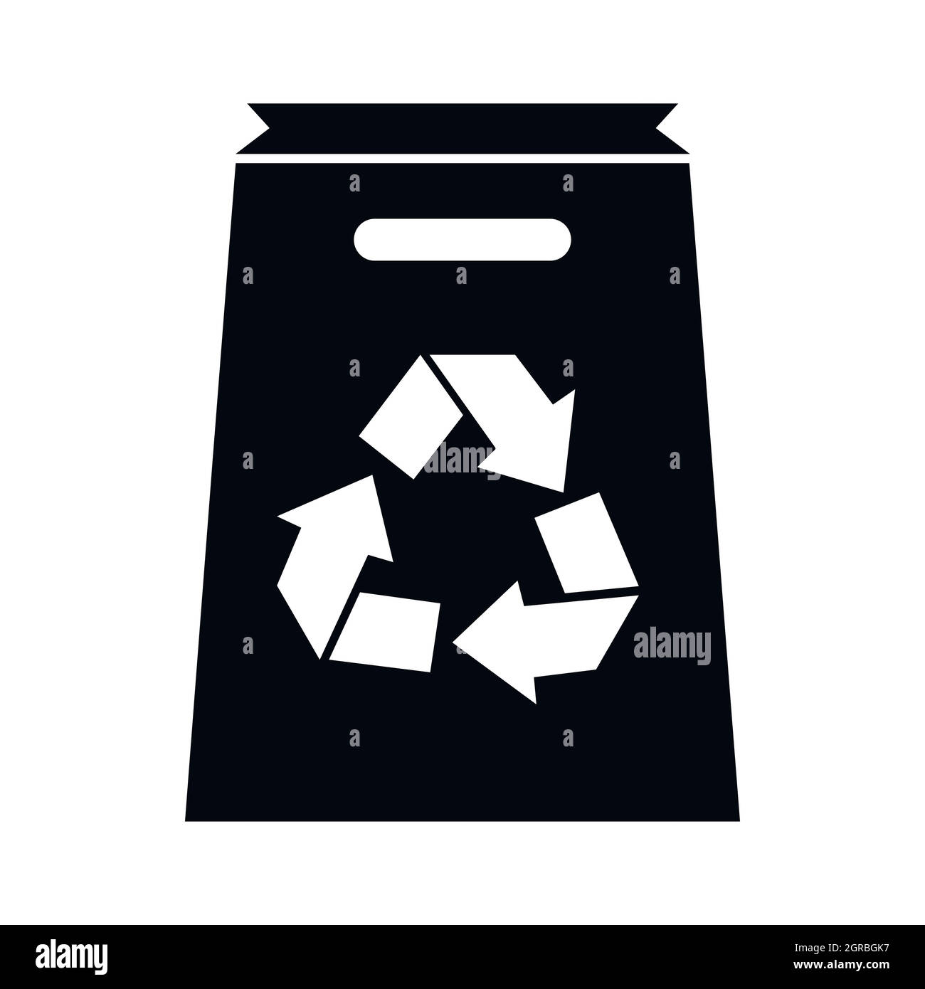Recycle shopping bag icon, simple style Stock Vector Image & Art - Alamy