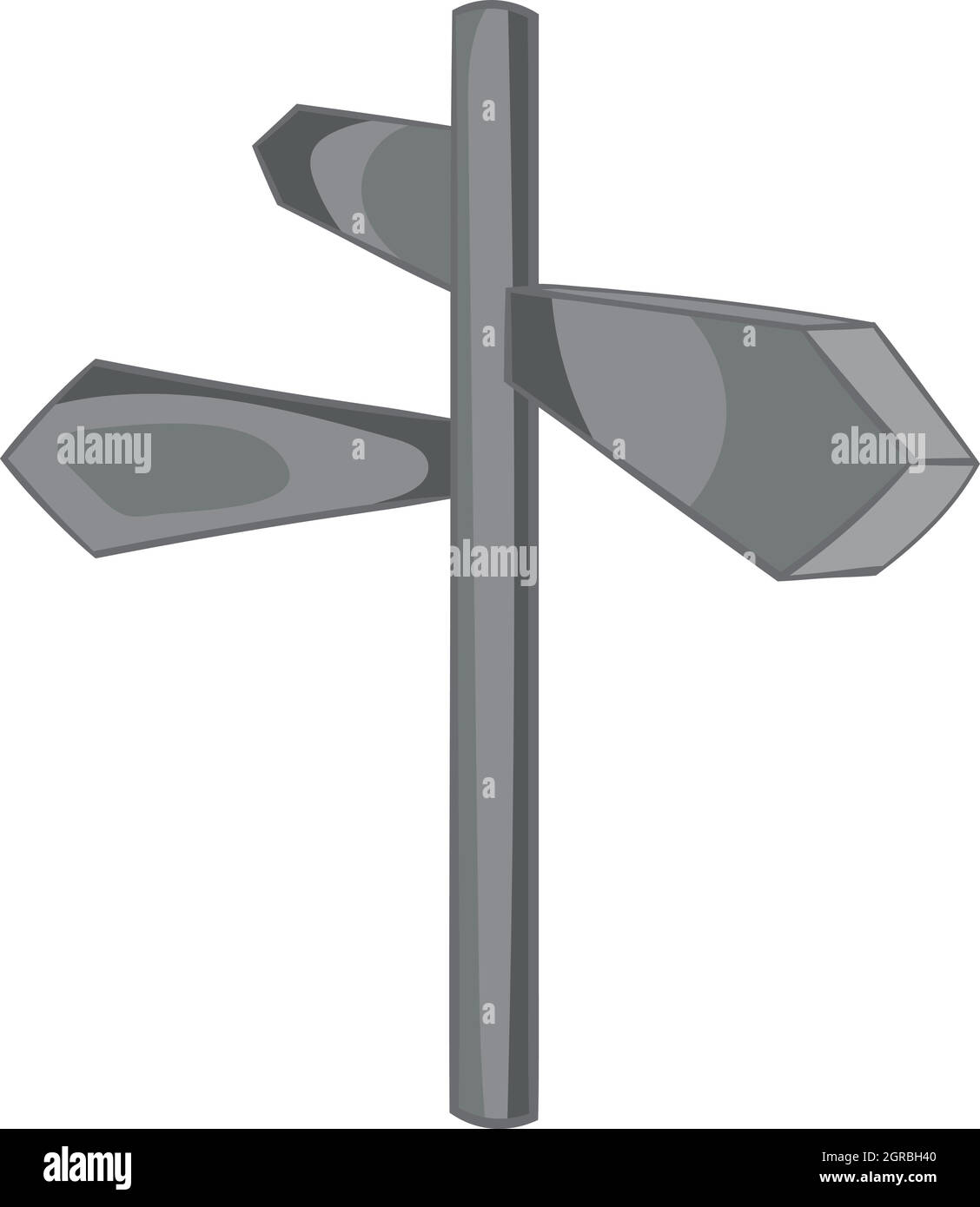 Direction signs icon, black monochrome style Stock Vector Image & Art ...