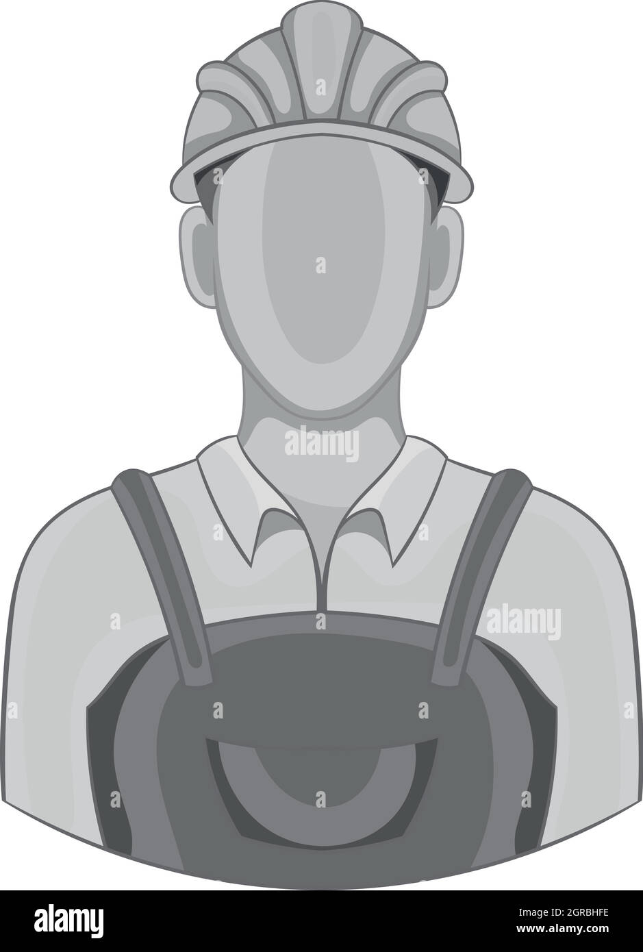 Builder icon, black monochrome style Stock Vector Image & Art - Alamy