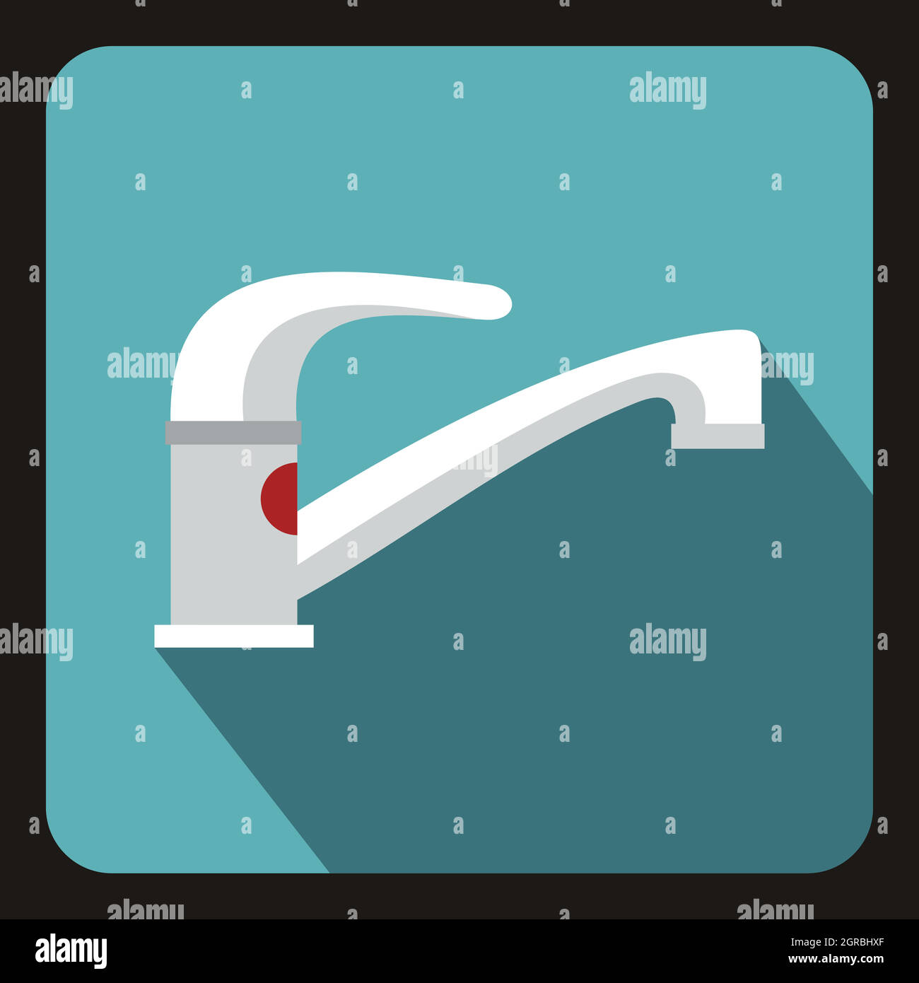 Tap water icon, flat style Stock Vector Image & Art - Alamy