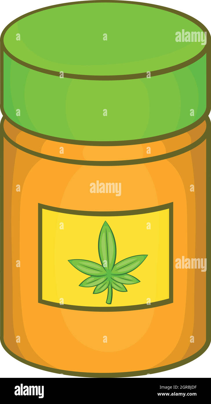Cartoon style cannabis leaf Stock Vector Images - Alamy