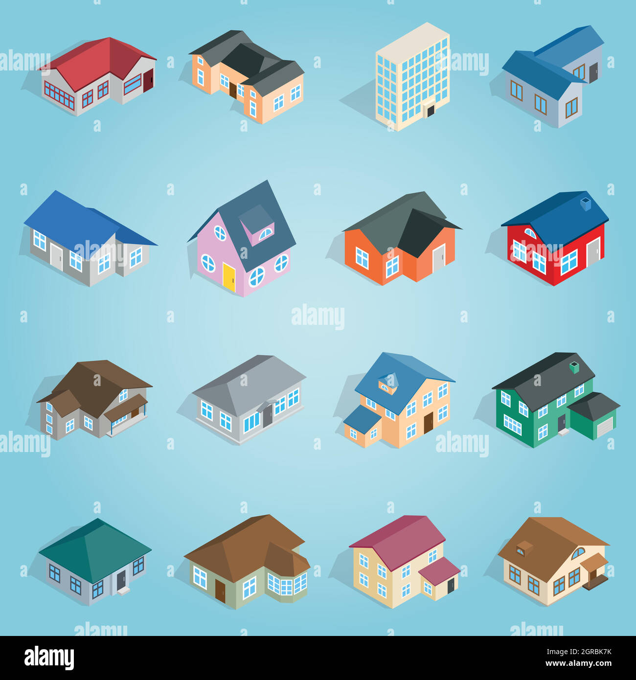 Modern town house Stock Vector Images - Alamy