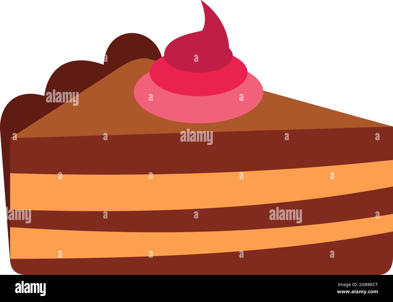 White cake cream Stock Vector Images - Alamy