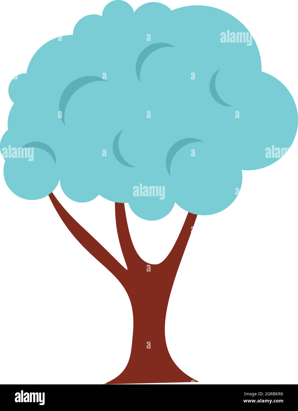 Winter tree snow in park Stock Vector Images - Alamy