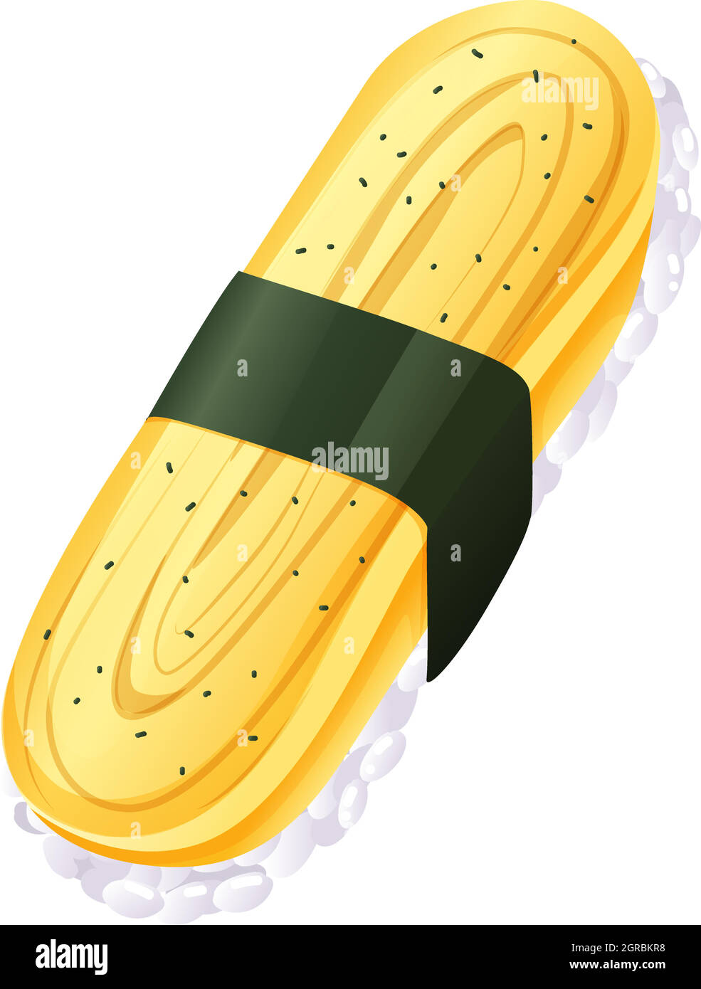A topview of a sushi Stock Vector Image & Art - Alamy