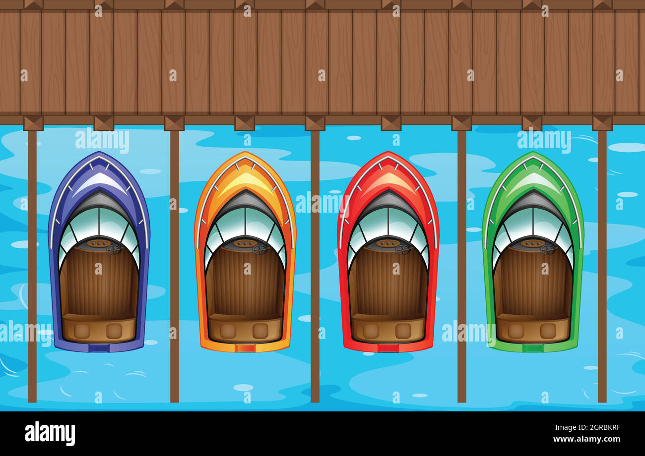 Boats port said Stock Vector Images - Alamy