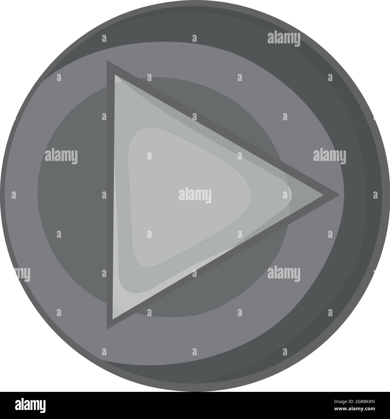 Play button icon, black monochrome style Stock Vector Image & Art - Alamy