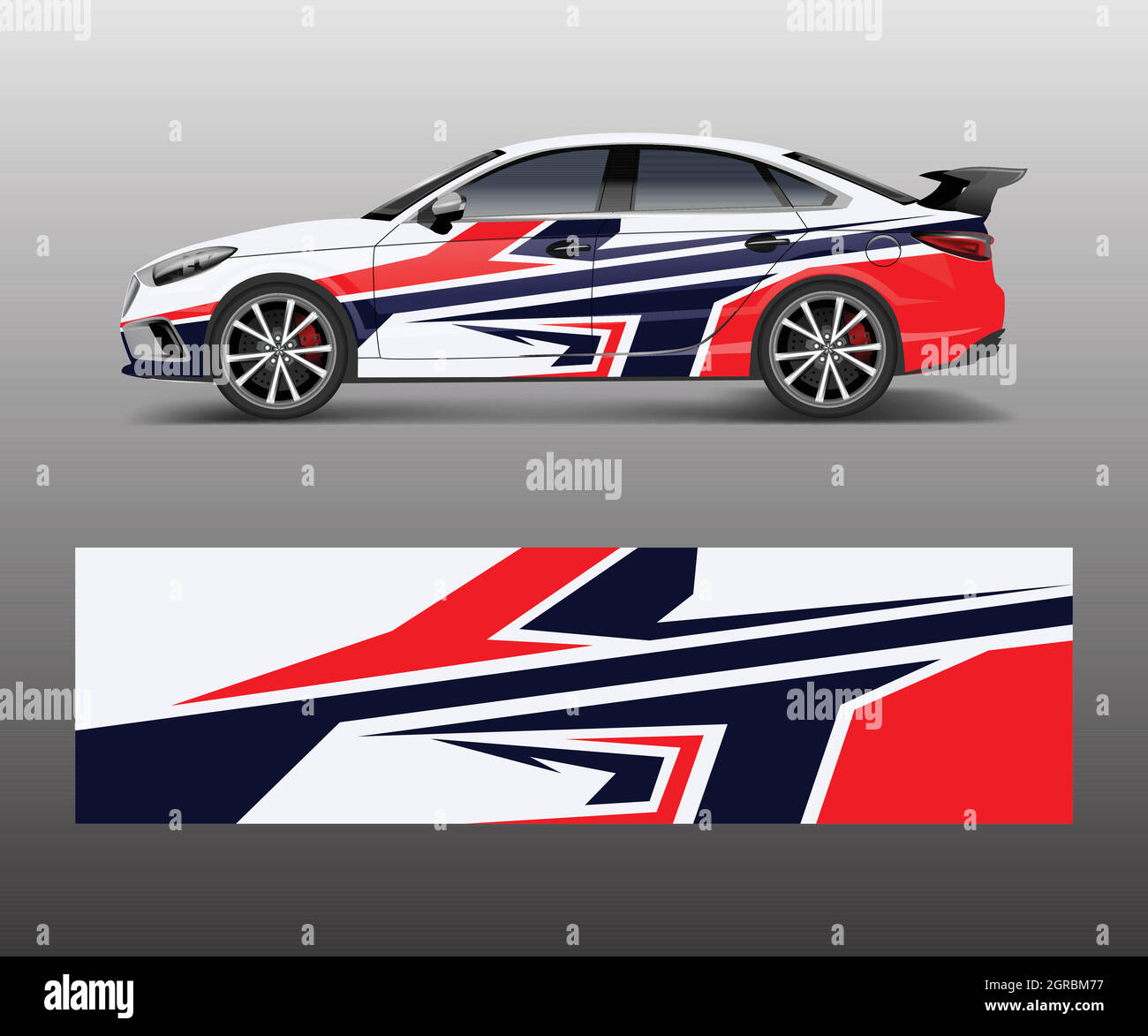 Car decal vector, graphic abstract racing designs for vehicle Sticker ...