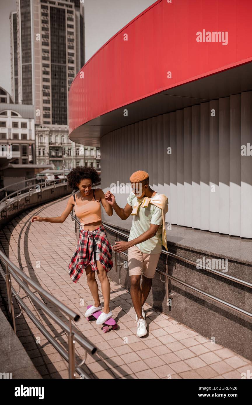 Two people having good hi-res stock photography and images - Alamy