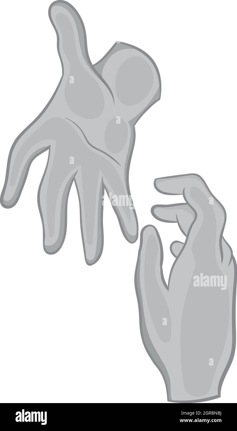 Hand reaches out to other hand icon Stock Vector Image & Art - Alamy