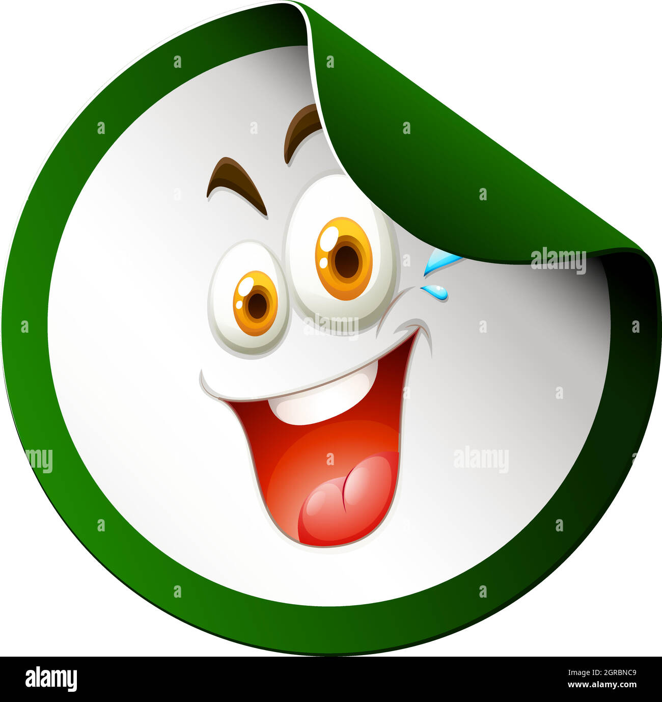 Happy face sticker hi-res stock photography and images - Alamy