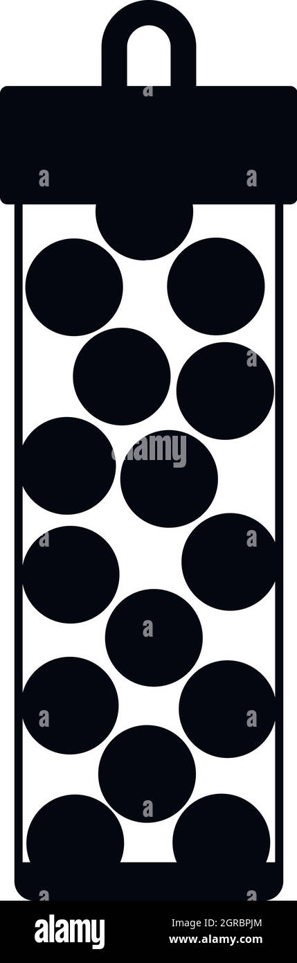 Pack with paintball bullets icon, simple style Stock Vector Image & Art ...