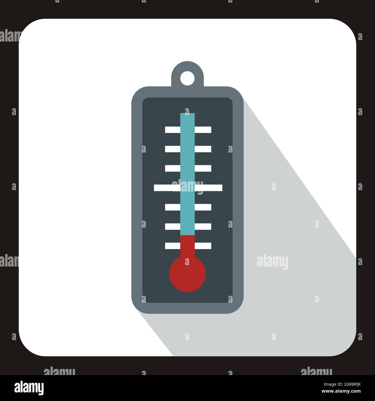 Thermometer icon, flat style Stock Vector Image & Art - Alamy
