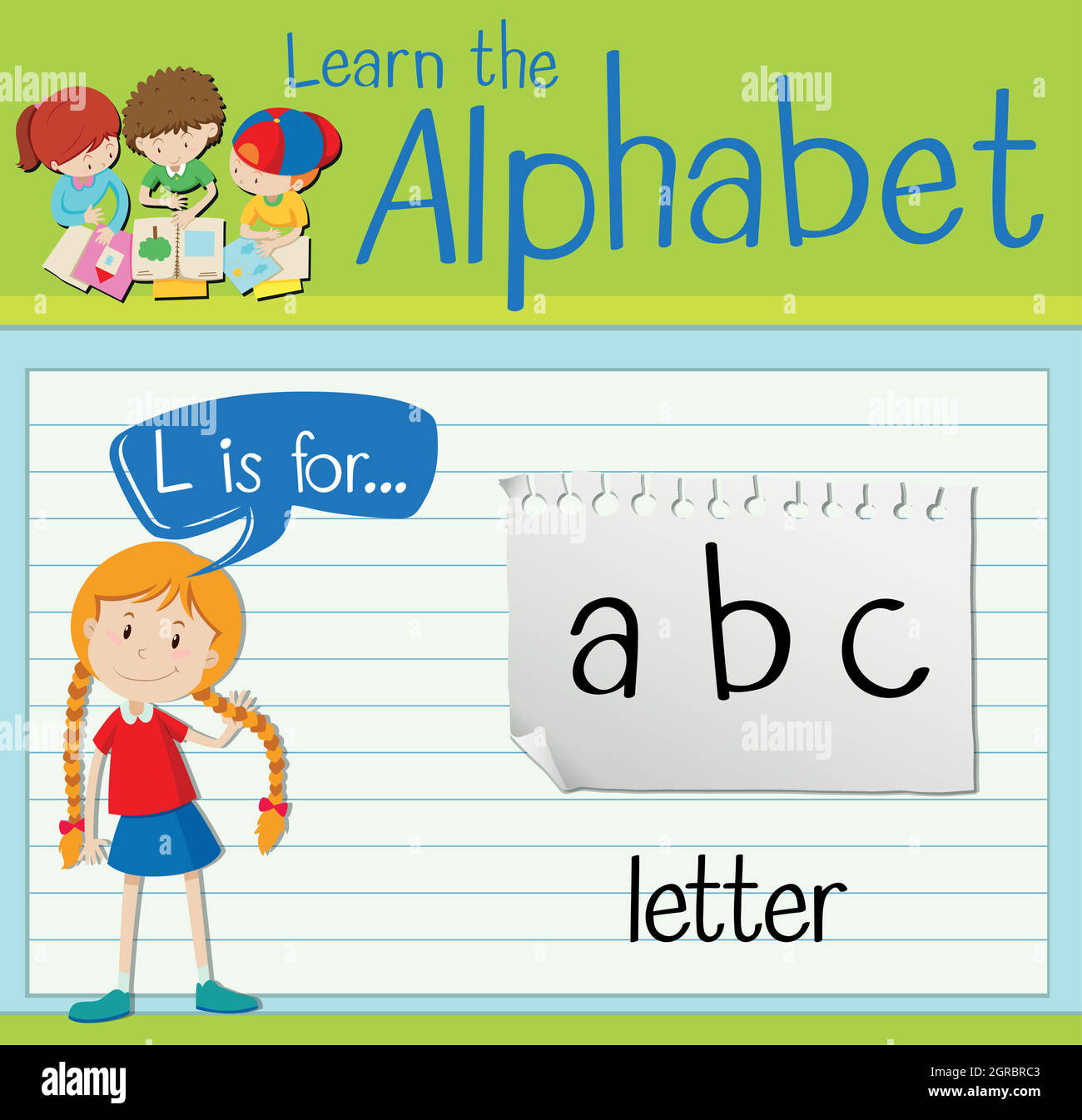 Flashcard letter L is for letter Stock Vector Image & Art - Alamy