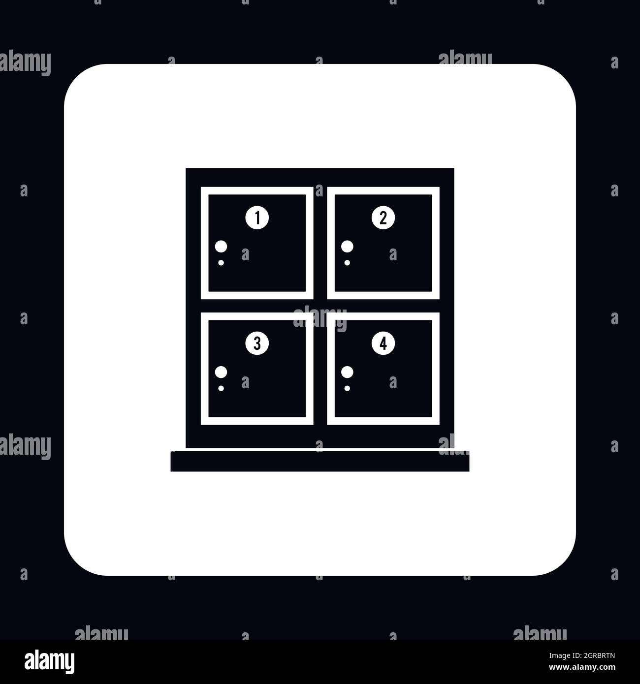 Vector black icon cells hi-res stock photography and images - Alamy