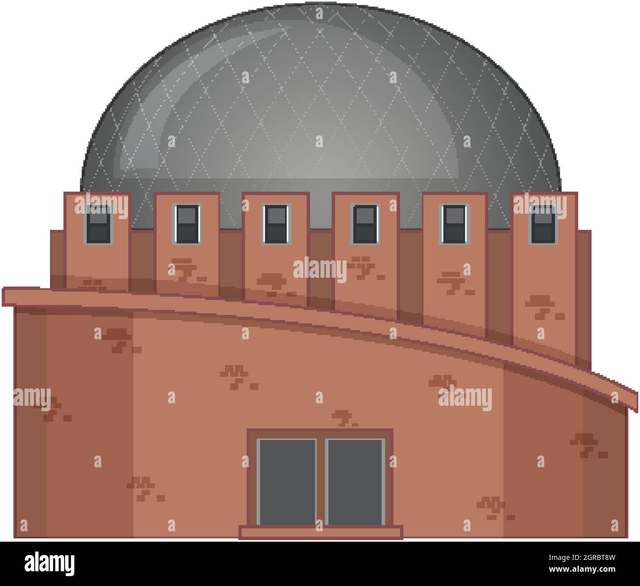 Building with round roof Stock Vector Image & Art - Alamy