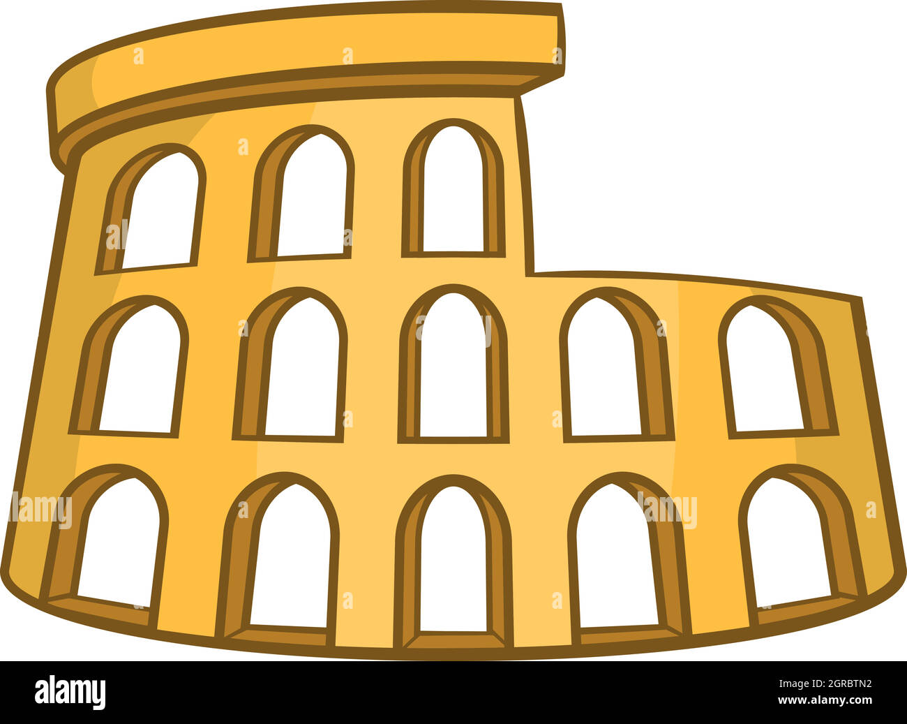 Roman Coliseum icon, cartoon style Stock Vector Image & Art - Alamy