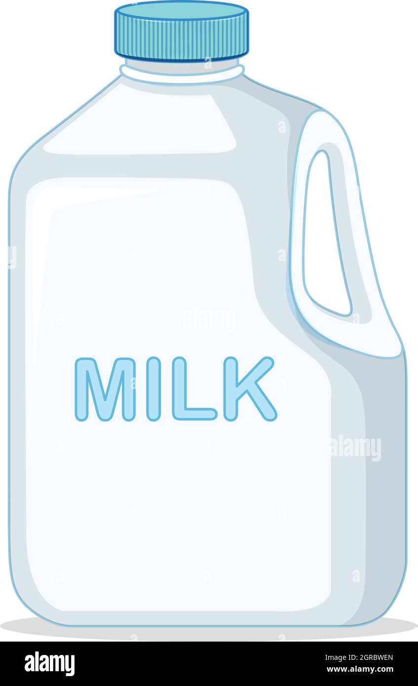 A milk container on white background Stock Vector Image & Art - Alamy