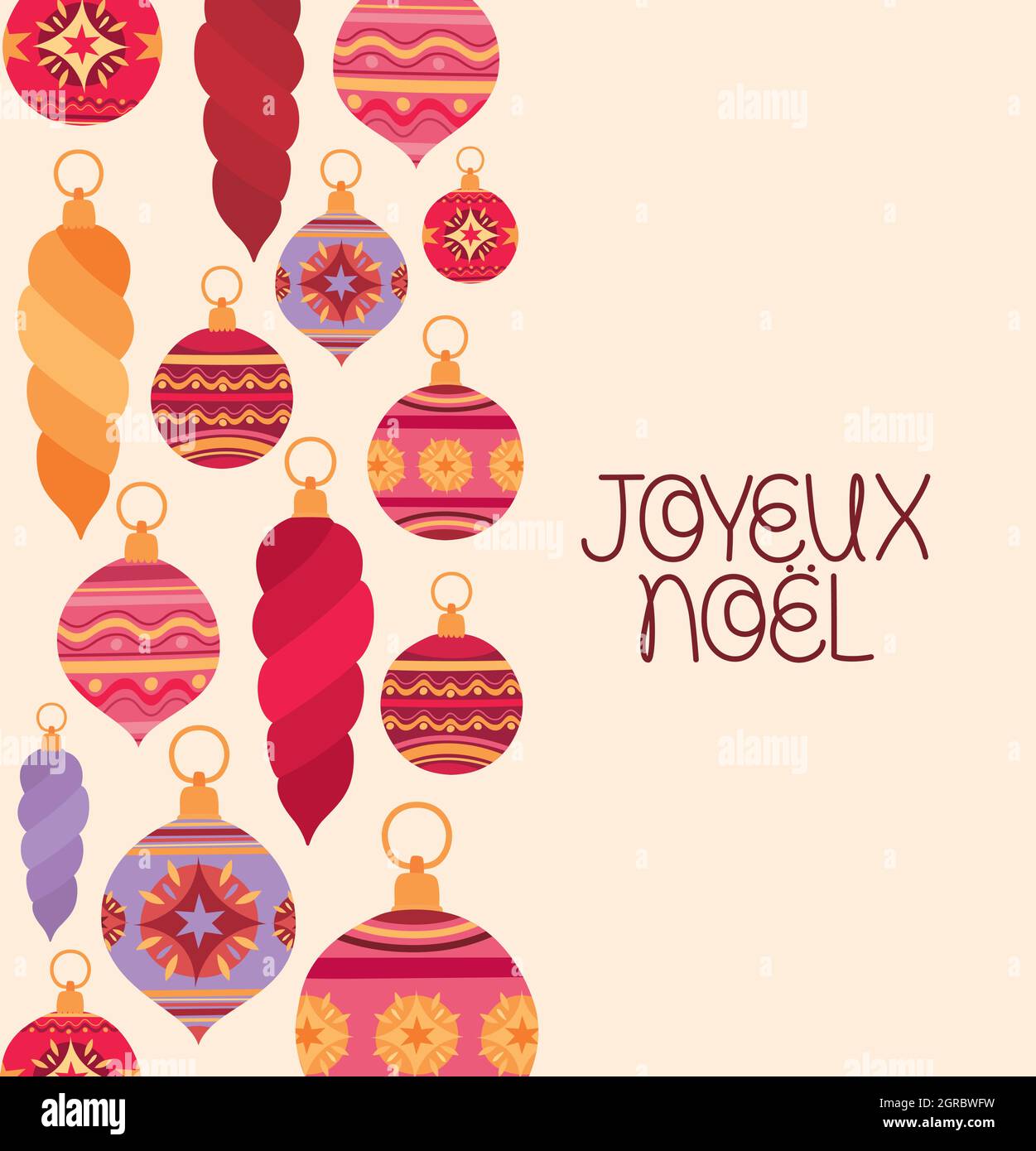 joyeux noel card Stock Vector Image & Art - Alamy