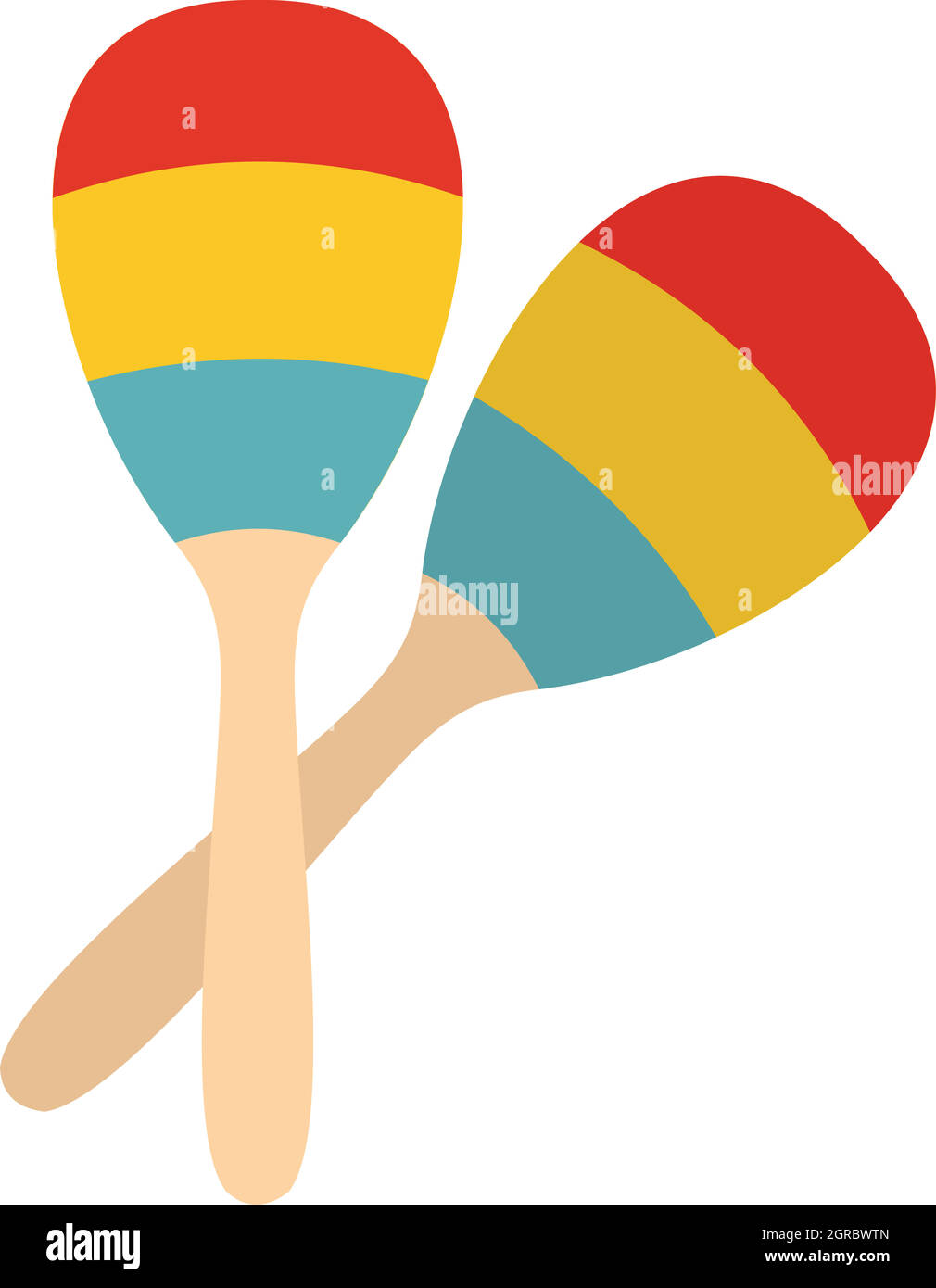 Maracas icon, flat style Stock Vector Image & Art - Alamy