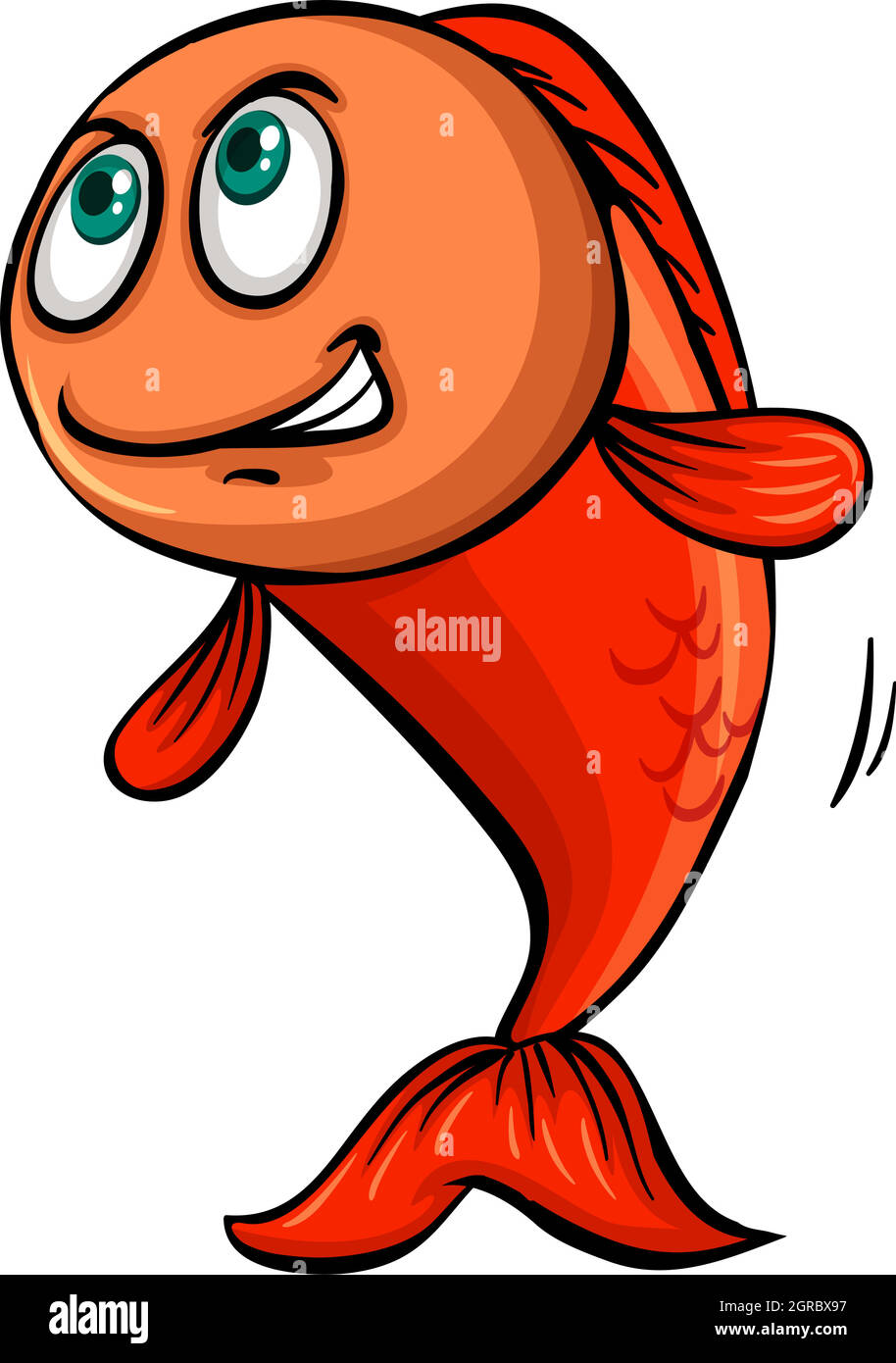 Orange and white fish Stock Vector Images - Alamy