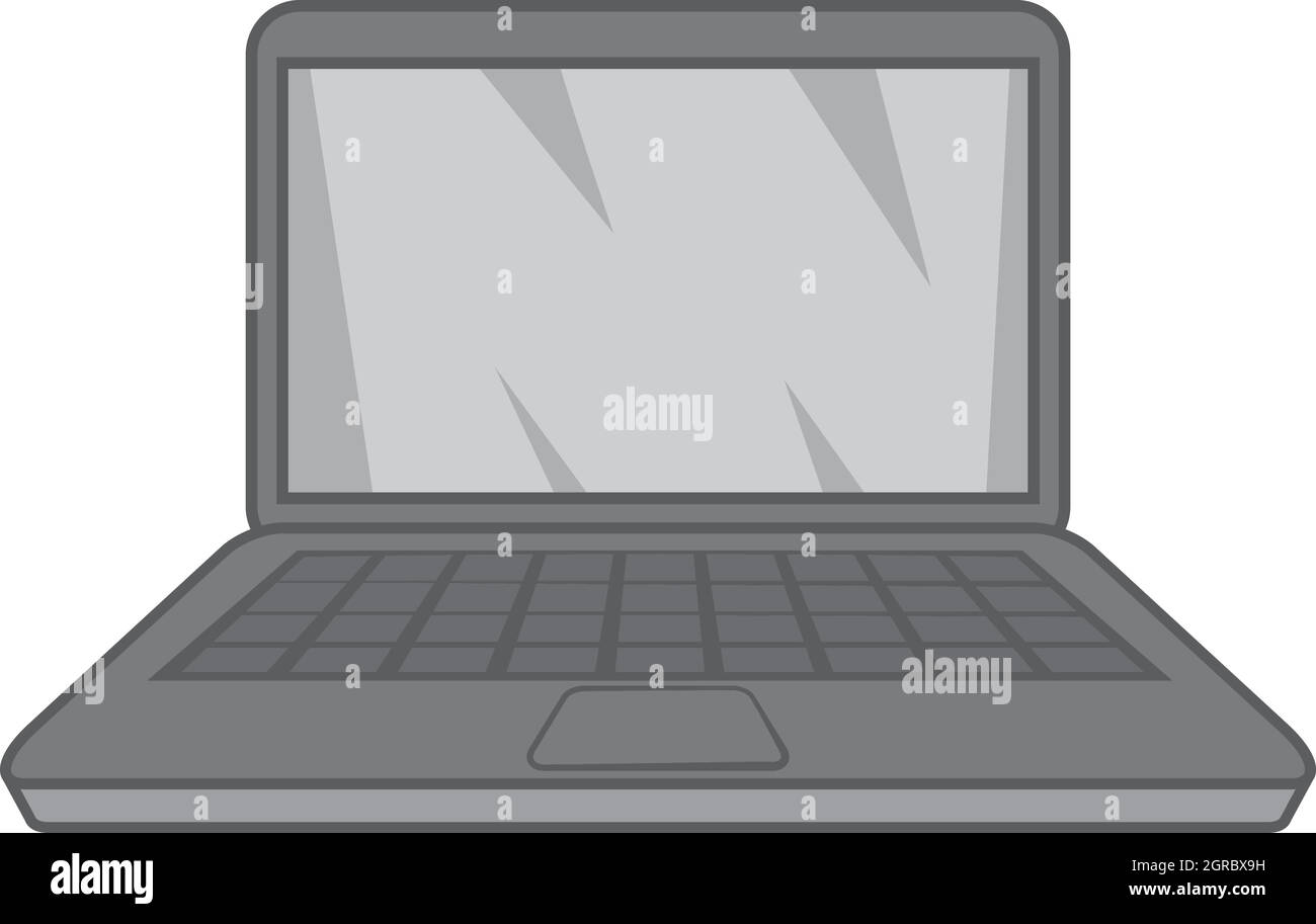 Laptop black blank screen Stock Vector Images - Alamy