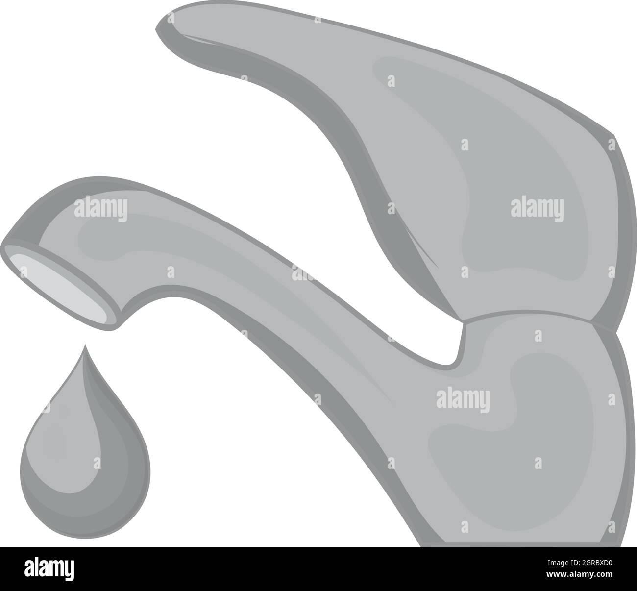 Dripping faucet icon, black monochrome style Stock Vector Image & Art ...