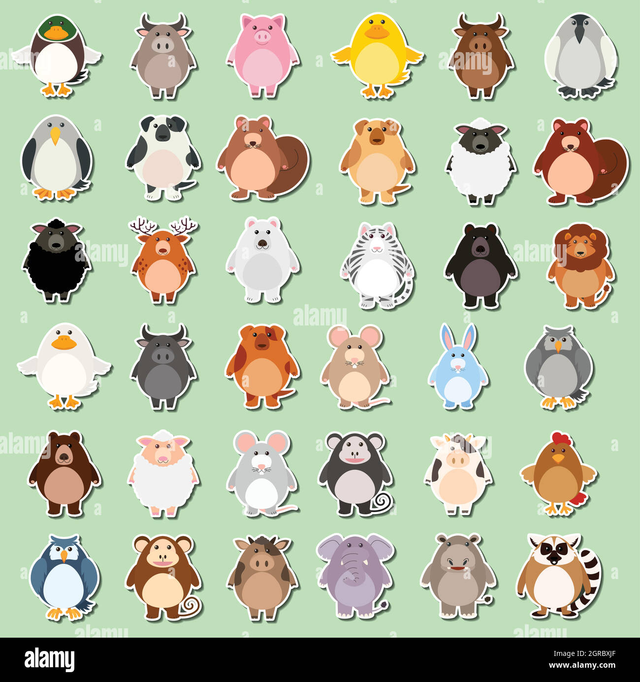 Animal cartoon Stock Vector Images - Alamy