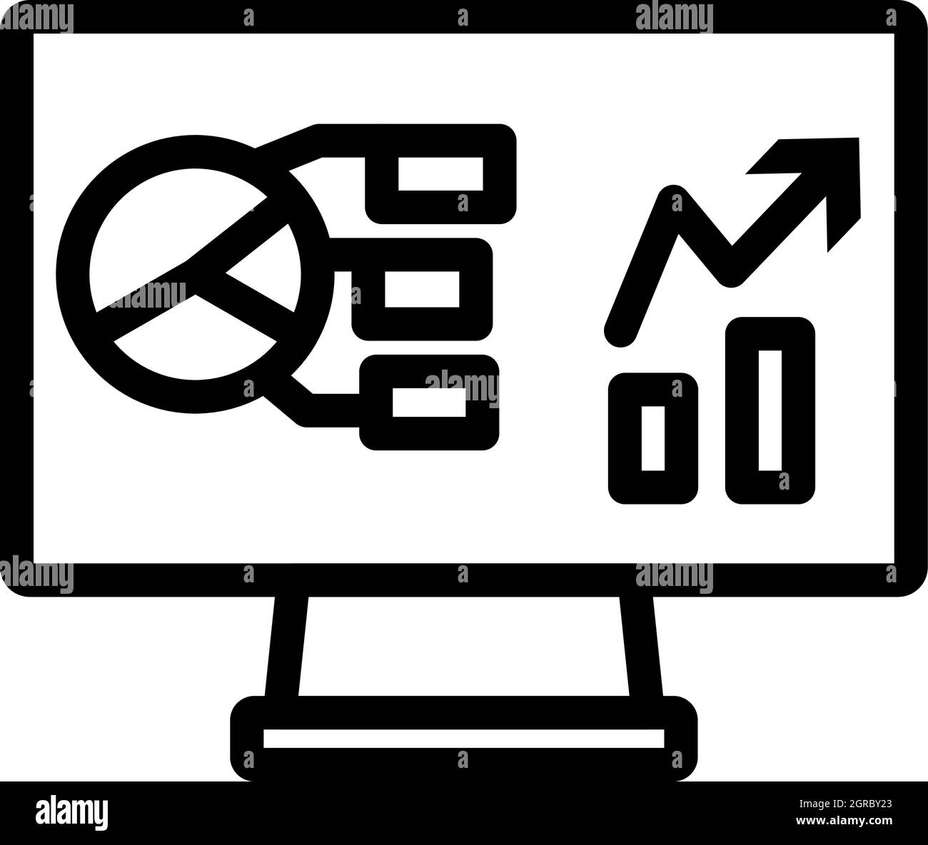 Financial monitor Stock Vector Images - Alamy