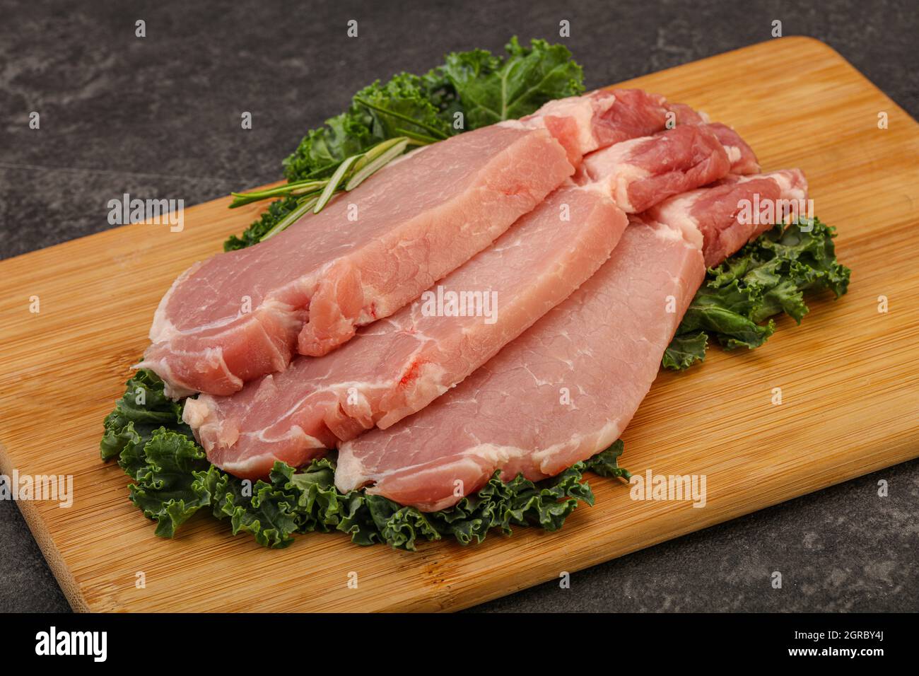 Raw pork meat steak for cooking Stock Photo - Alamy