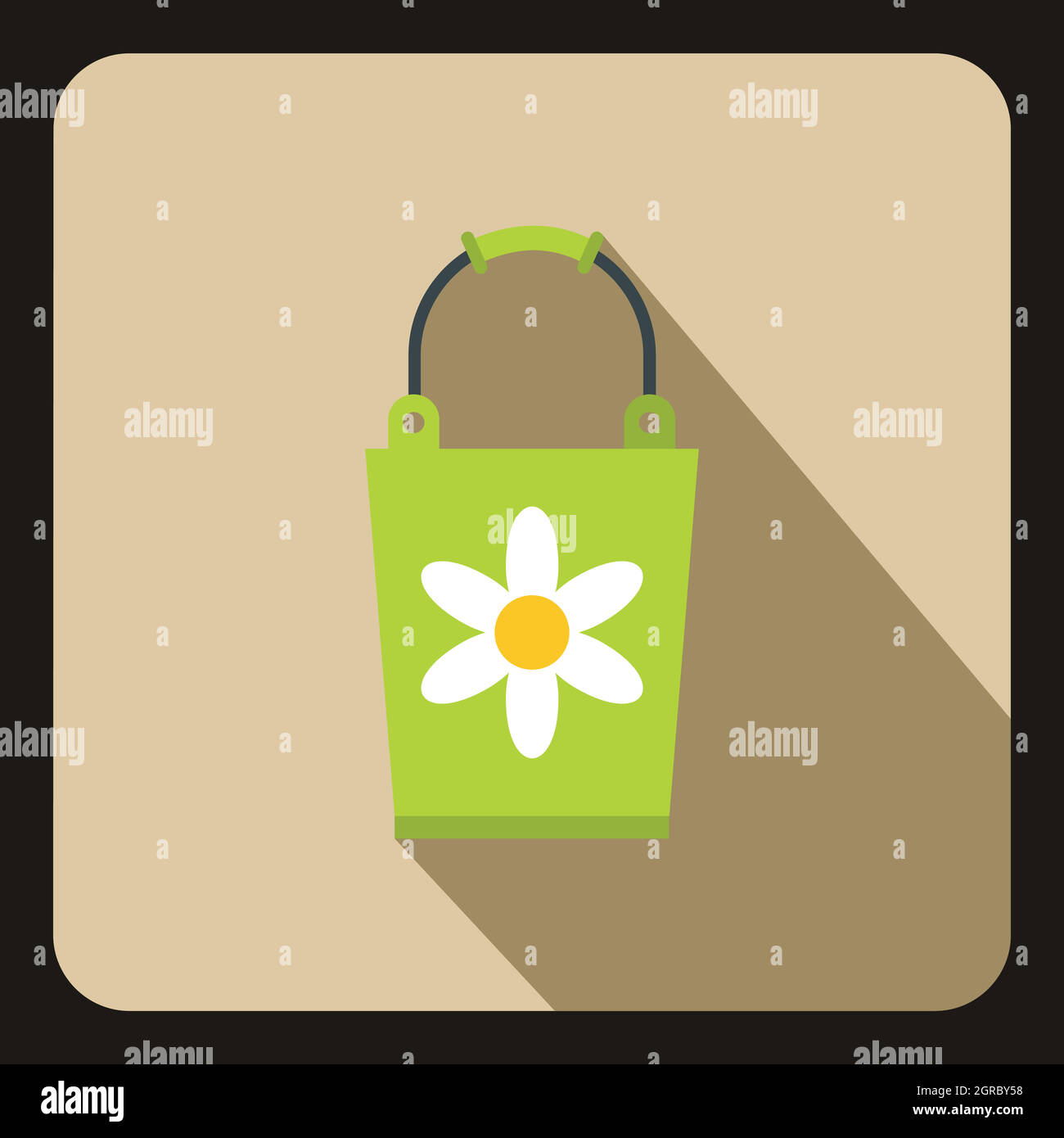 Flower flat icon simple Stock Vector Images - Alamy